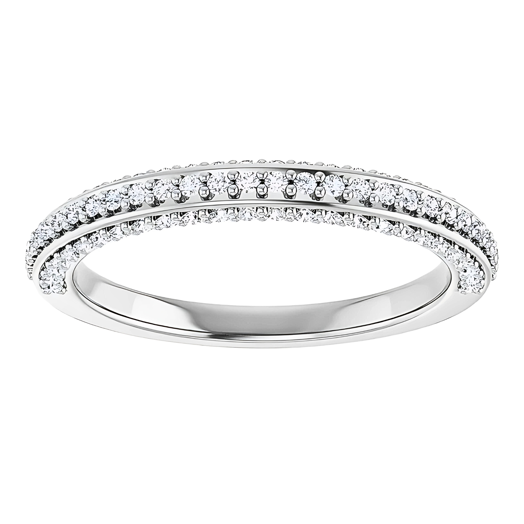 Leighton Micro-Pavé Diamond Wedding Ring – LAUREN MACKENZIE